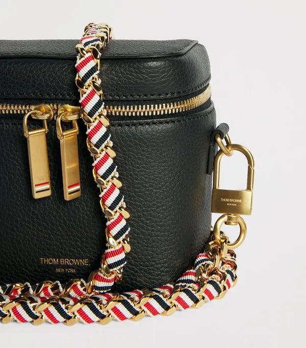 Thom Browne Leather Box Pouch