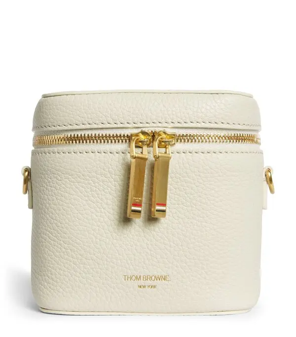 Thom Browne Leather Box Pouch