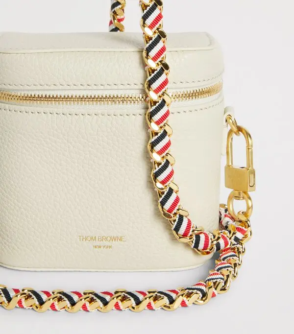 Thom Browne Leather Box Pouch