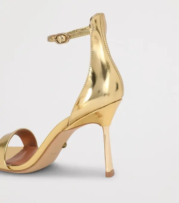 Kurt Geiger Metallic Leather Bank Sandals
