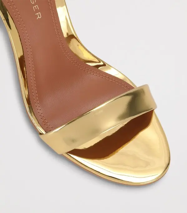 Kurt Geiger Metallic Leather Bank Sandals