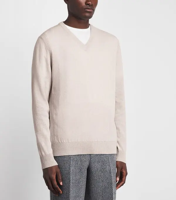 ISAIA Cashmere V-neck Sweater
