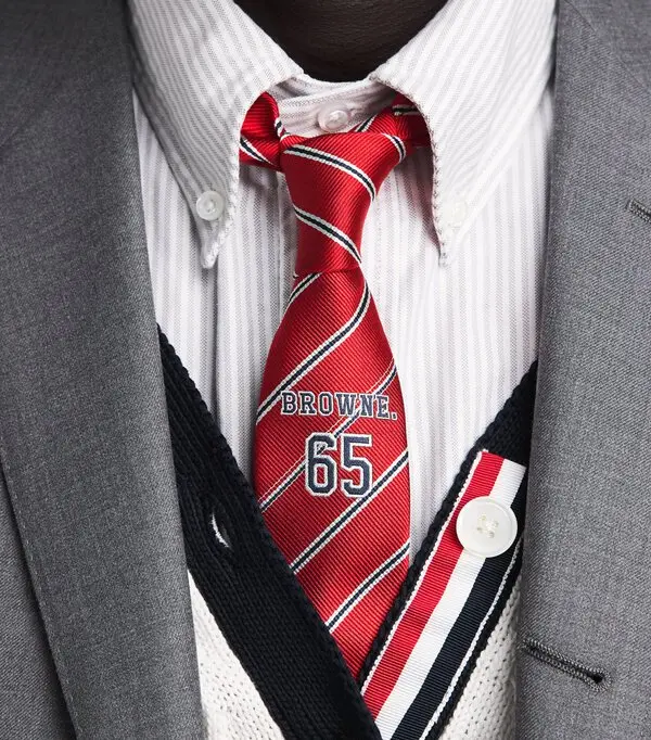 Thom Browne Silk Browne 65 Tie