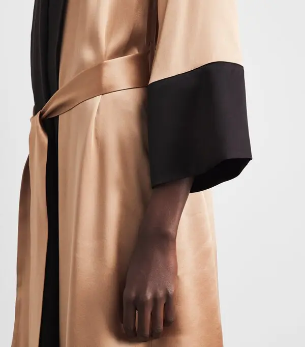Loretta Caponi Silk Porzia Long Robe