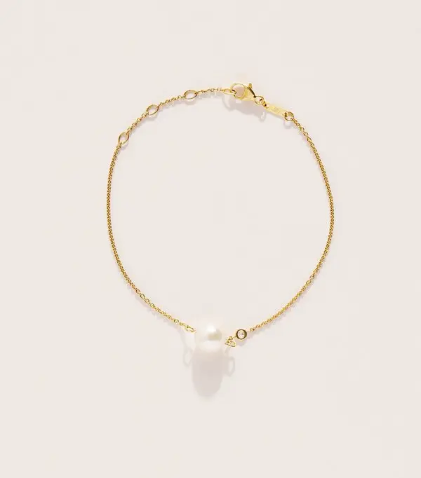 Rosa De La Cruz Yellow Diamond And Pearl Bracelet - Gold