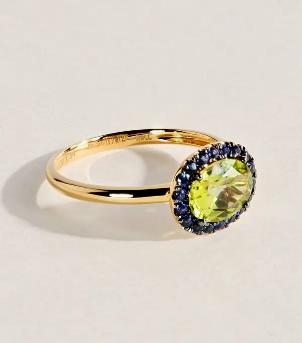 Rosa De La Cruz Yellow Sapphire And Peridot Gem Ring