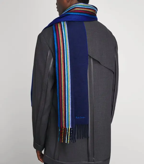 PAUL SMITH Cashmere Signature Stripe Scarf