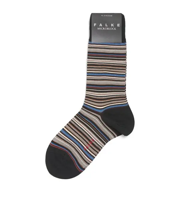 Falke Cotton-blend Microblock Stripe Socks