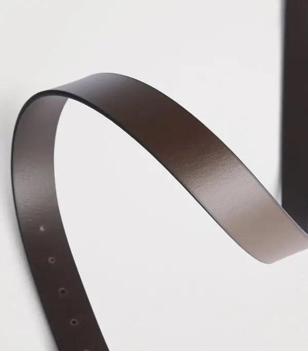 BARBOUR Leather Tartan Keeper Belt