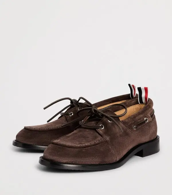 Thom Browne Suede Boat Shoes
