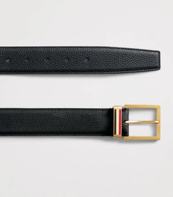 THOM BROWNE Leather Tricolour Belt
