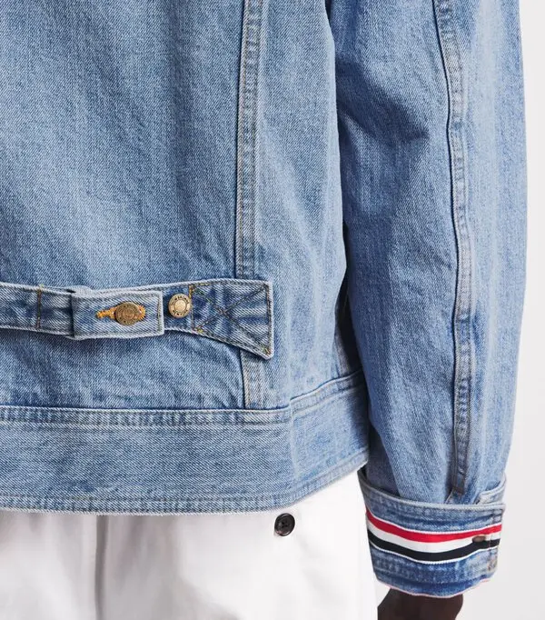 Thom Browne Selvedge Denim Backstrap Utility Jacket
