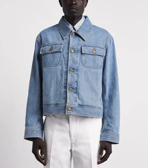 Thom Browne Selvedge Denim Backstrap Utility Jacket