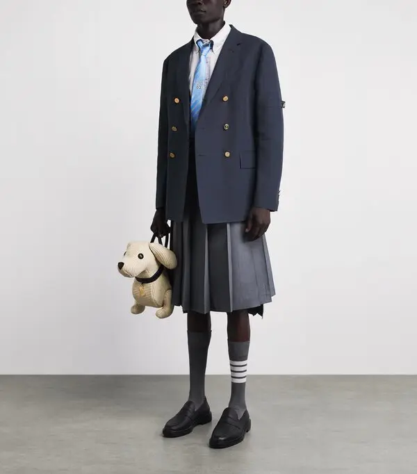 Thom Browne Linen-cotton University Blazer