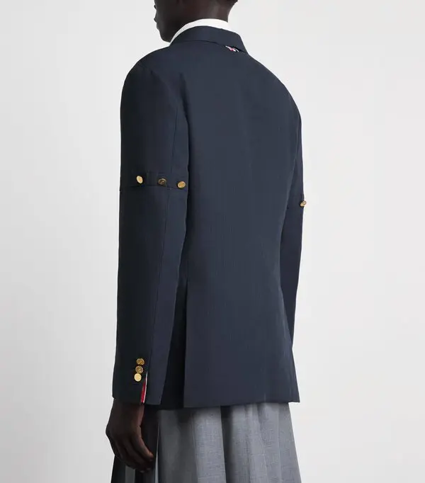 Thom Browne Linen-cotton University Blazer