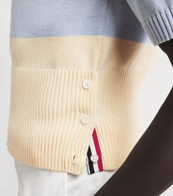 THOM BROWNE Cotton Nantucket Polo Shirt