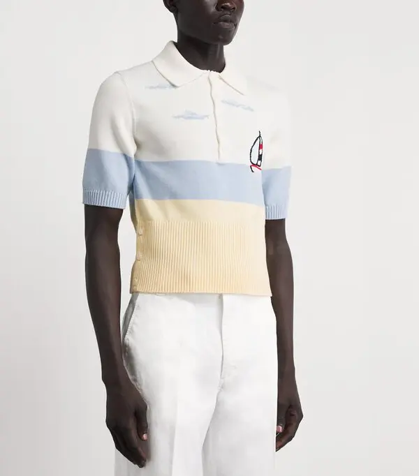 THOM BROWNE Cotton Nantucket Polo Shirt