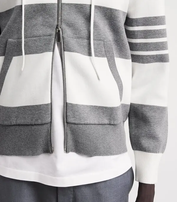 THOM BROWNE 4-bar Stripe Hector Hoodie