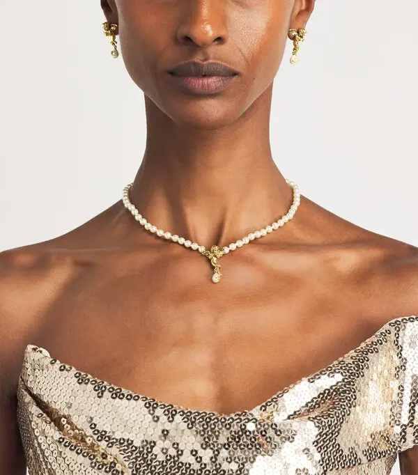 VIVIENNE WESTWOOD Faux Pearl Putti Choker
