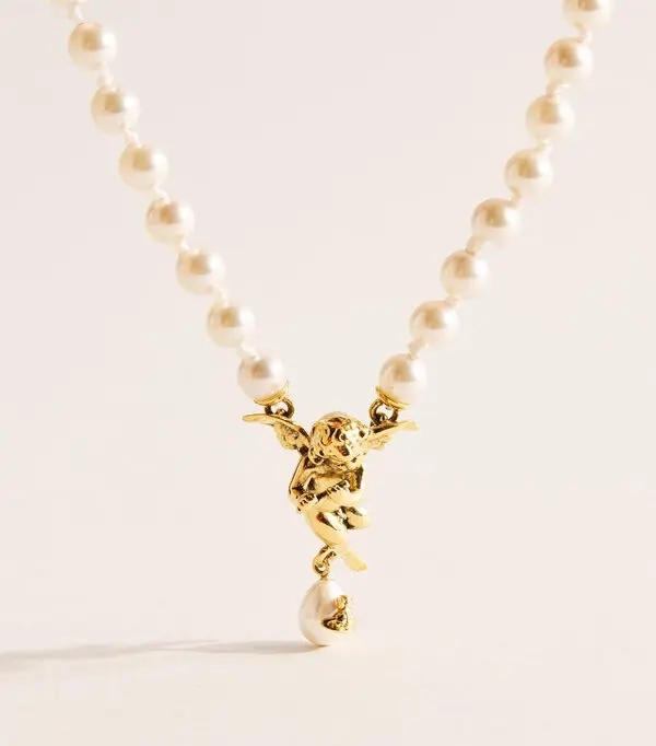 VIVIENNE WESTWOOD Faux Pearl Putti Choker
