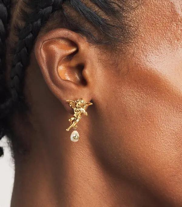 VIVIENNE WESTWOOD Faux Pearl Putti Drop Earrings