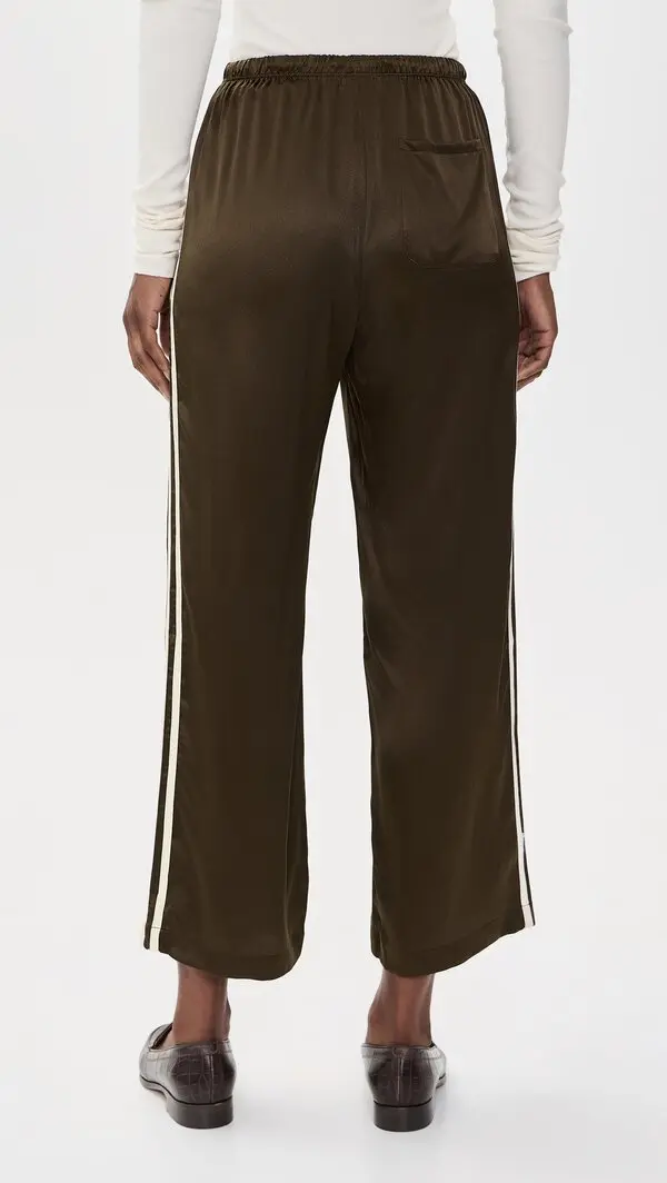 DONNI. The Silk Stripe Crop Pants