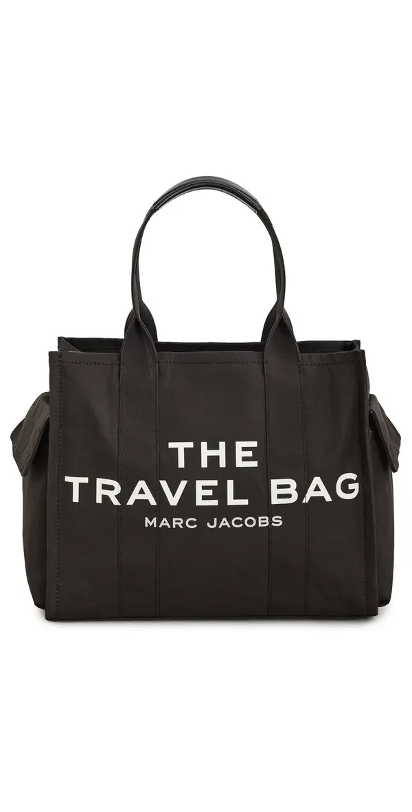 Marc Jacobs The Travel Tote Bag In Canvas - Black