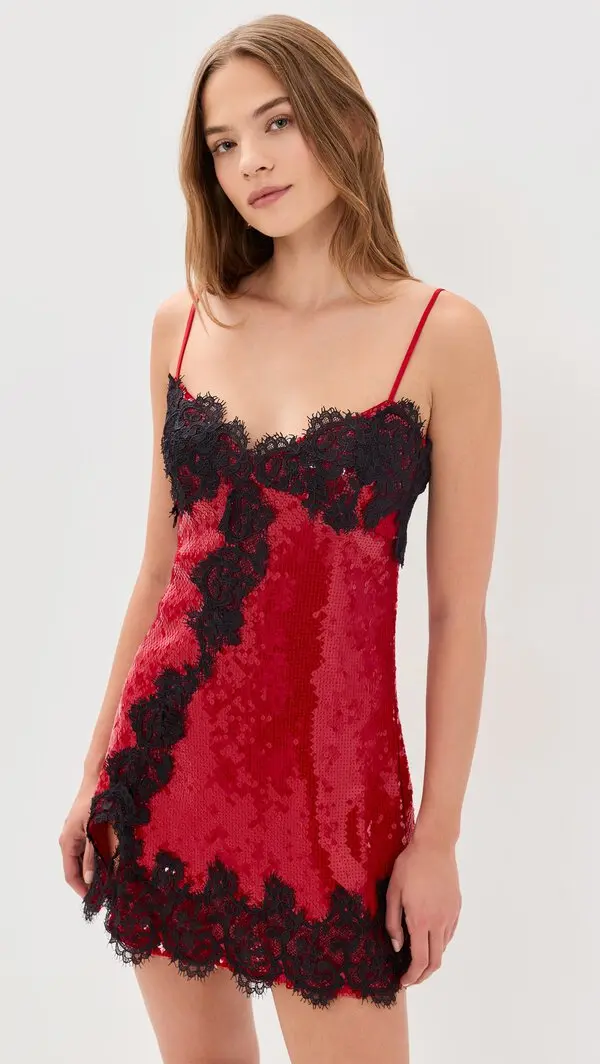 Bardot Alerie Sequin Mesh Mini Dress