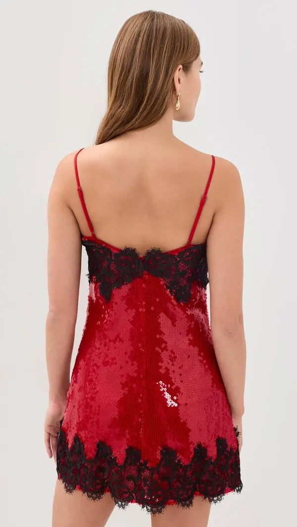 Bardot Alerie Sequin Mesh Mini Dress