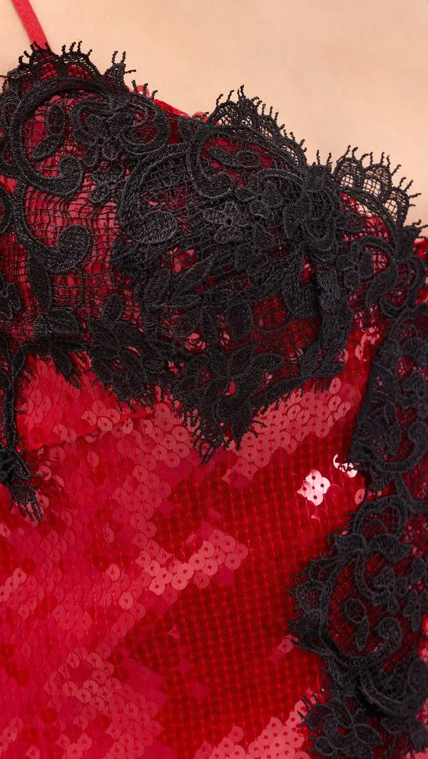 Bardot Alerie Sequin Mesh Mini Dress