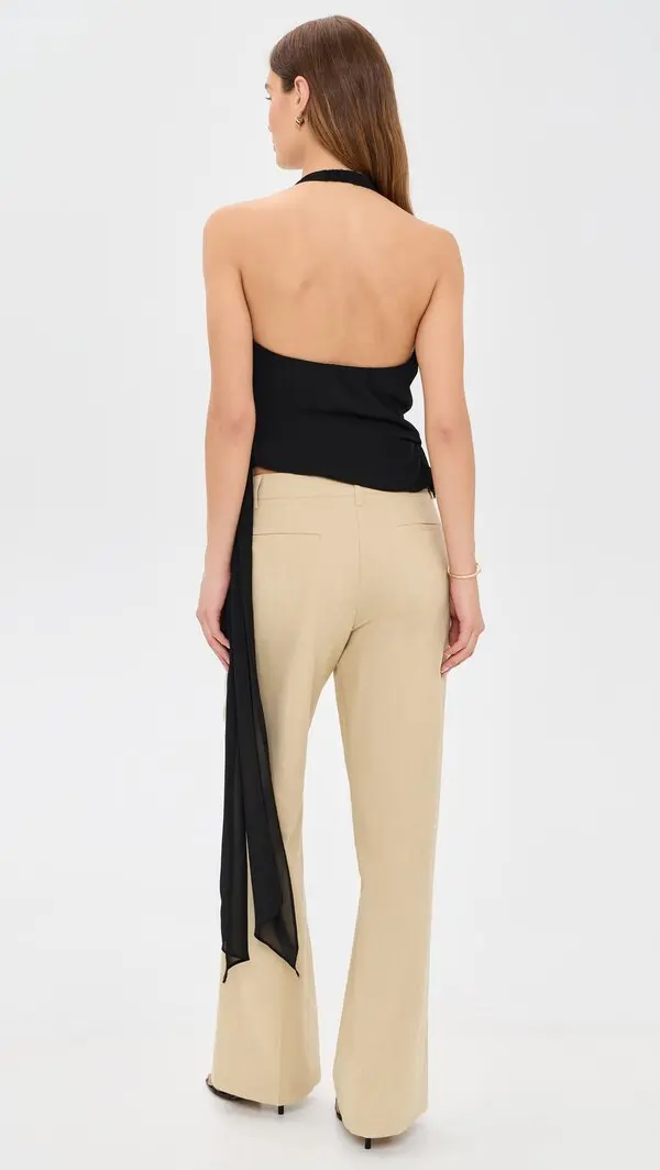 RUNAWAY THE LABEL Arlowe Halter Wrap Top