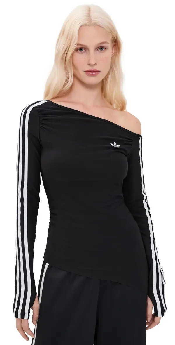Adidas Shoulder Asymetric Top - Black