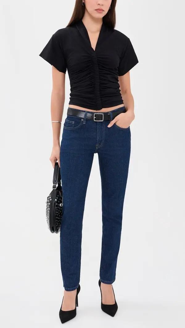 Good American Vintage Cigarette Jeans