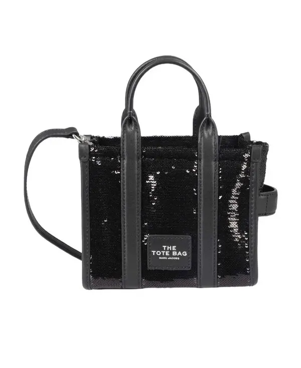 Marc Jacobs The Micro Tote Croc Embossed Bag - Black