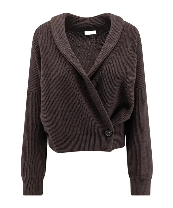 Brunello Cucinelli English Rib Cardigan - Black