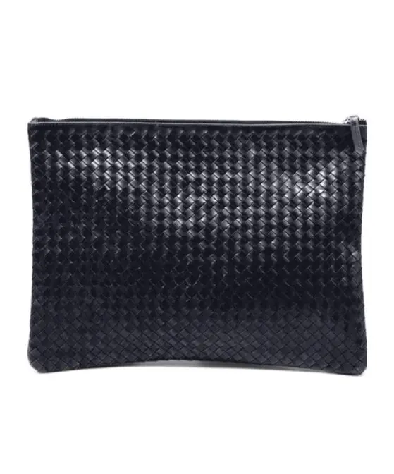 Dragon Diffusion Woven Leather Clutch Bag