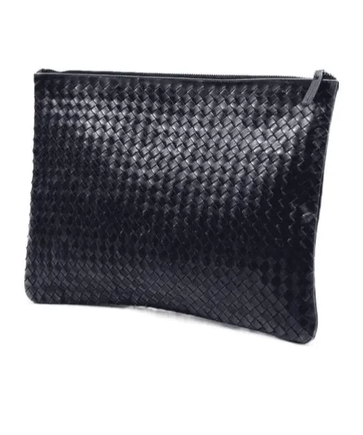 Dragon Diffusion Woven Leather Clutch Bag