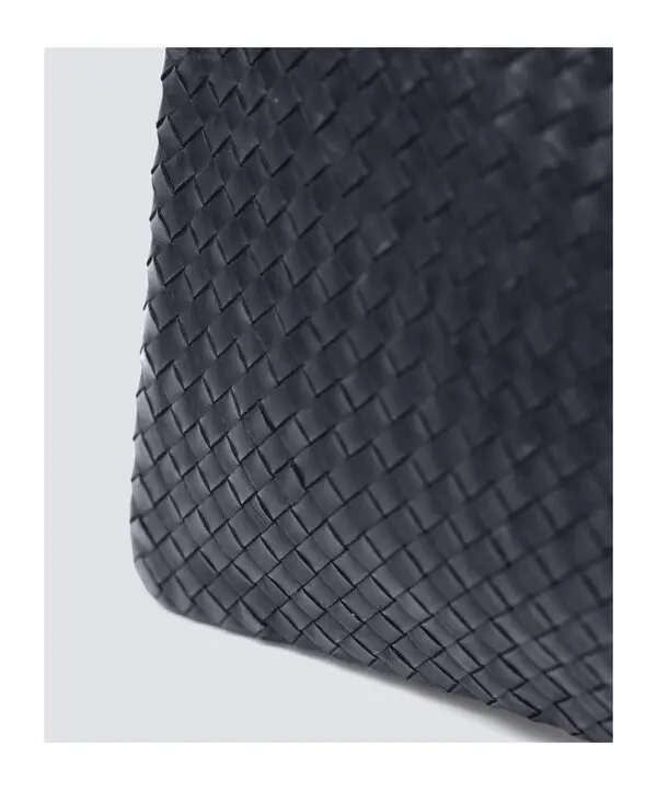 Dragon Diffusion Woven Leather Clutch Bag