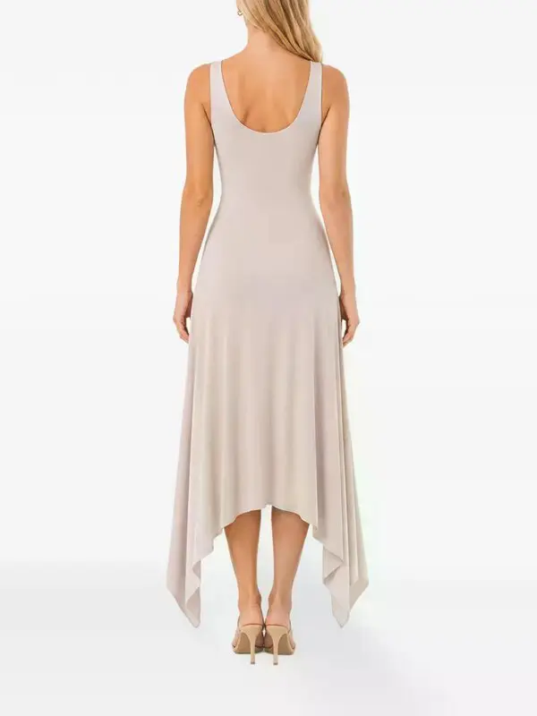 HAMZA Valencia Asymmetric Midi Dress