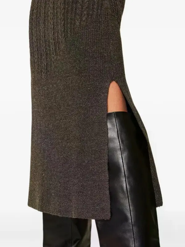 TWINSET Cable Knit Midi Skirt