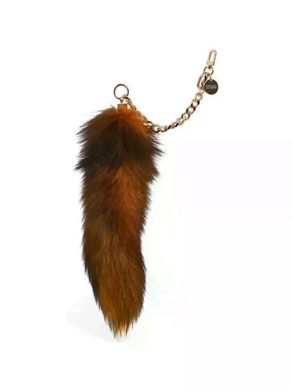 Essentiel Antwerp Faux-fur Chain Bag Charm - Brown