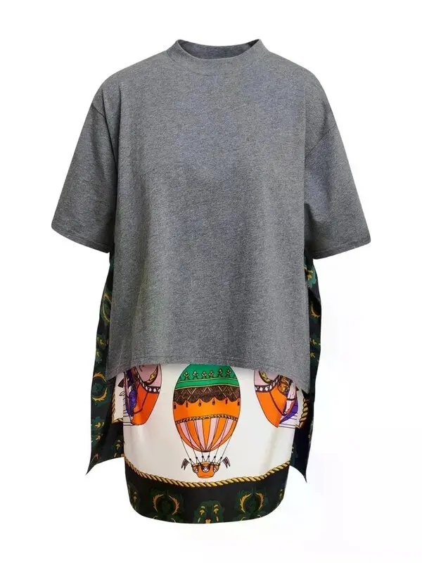 Essentiel Antwerp Graphic-print Panelled T-shirt