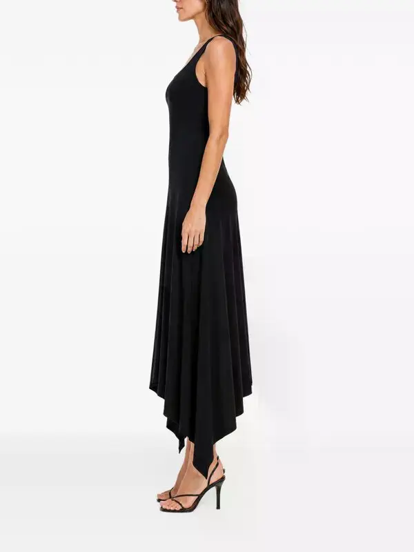 HAMZA Valencia Asymmetric Midi Dress