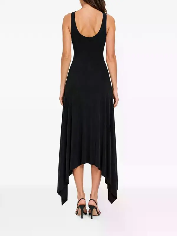 HAMZA Valencia Asymmetric Midi Dress