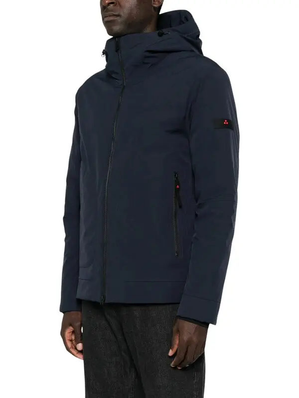 PEUTEREY Hooded Logo-patch Jacket
