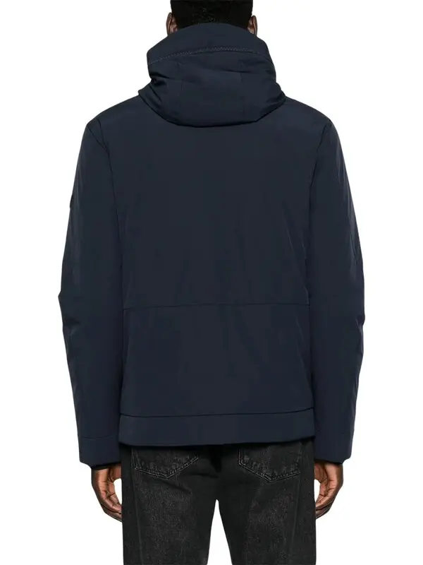 PEUTEREY Hooded Logo-patch Jacket