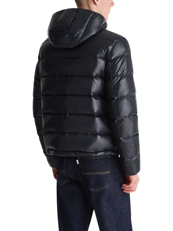 PEUTEREY Logo Patch Zip-up Down Jacket