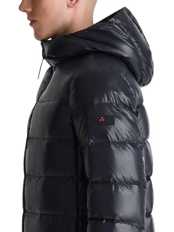 PEUTEREY Logo Patch Zip-up Down Jacket