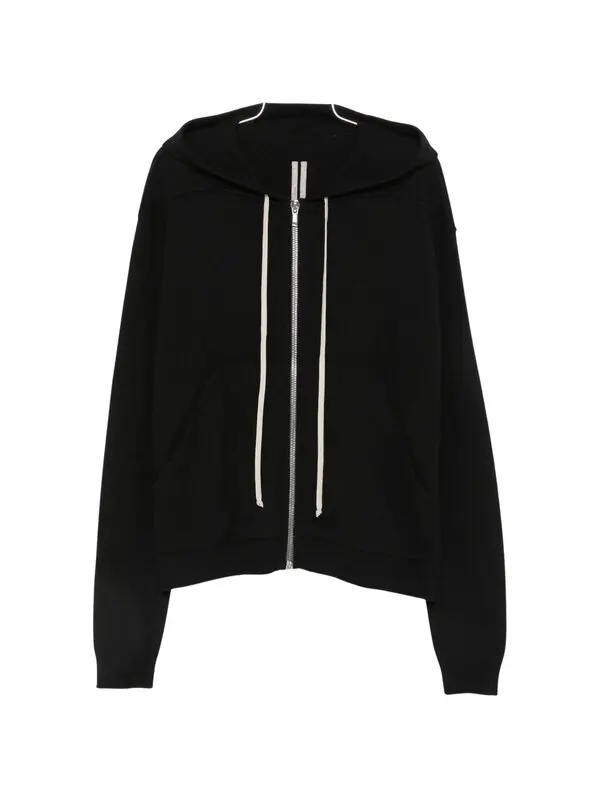 Rick Owens Zip-up Drawstring Hoodie By