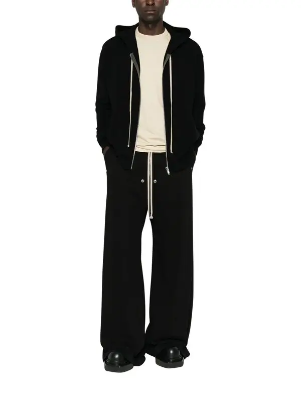 Rick Owens Zip-up Drawstring Hoodie By